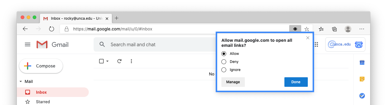 Make Gmail your default email client